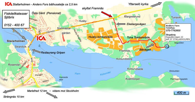 KARTA över Selaön (Stallarholmen) | Anders Fors Guldateljé